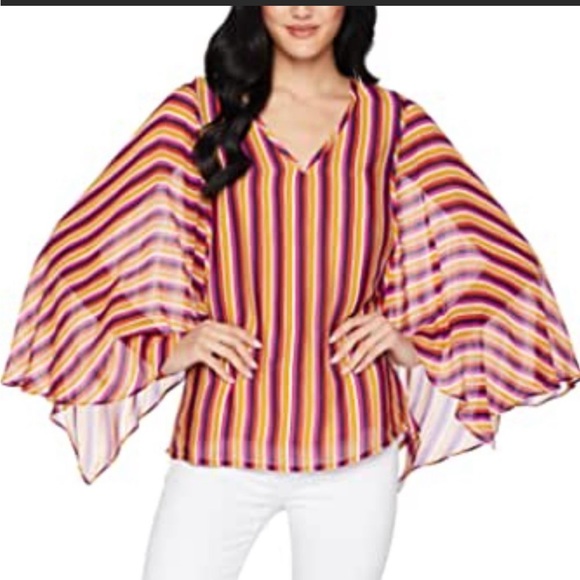 Trina Turk | Tops | Nwt Trina Turk Small Striped Blouse | Poshmark